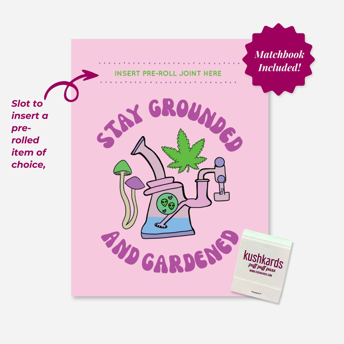 Stay Grounded Cannabis Greeting Card – devine