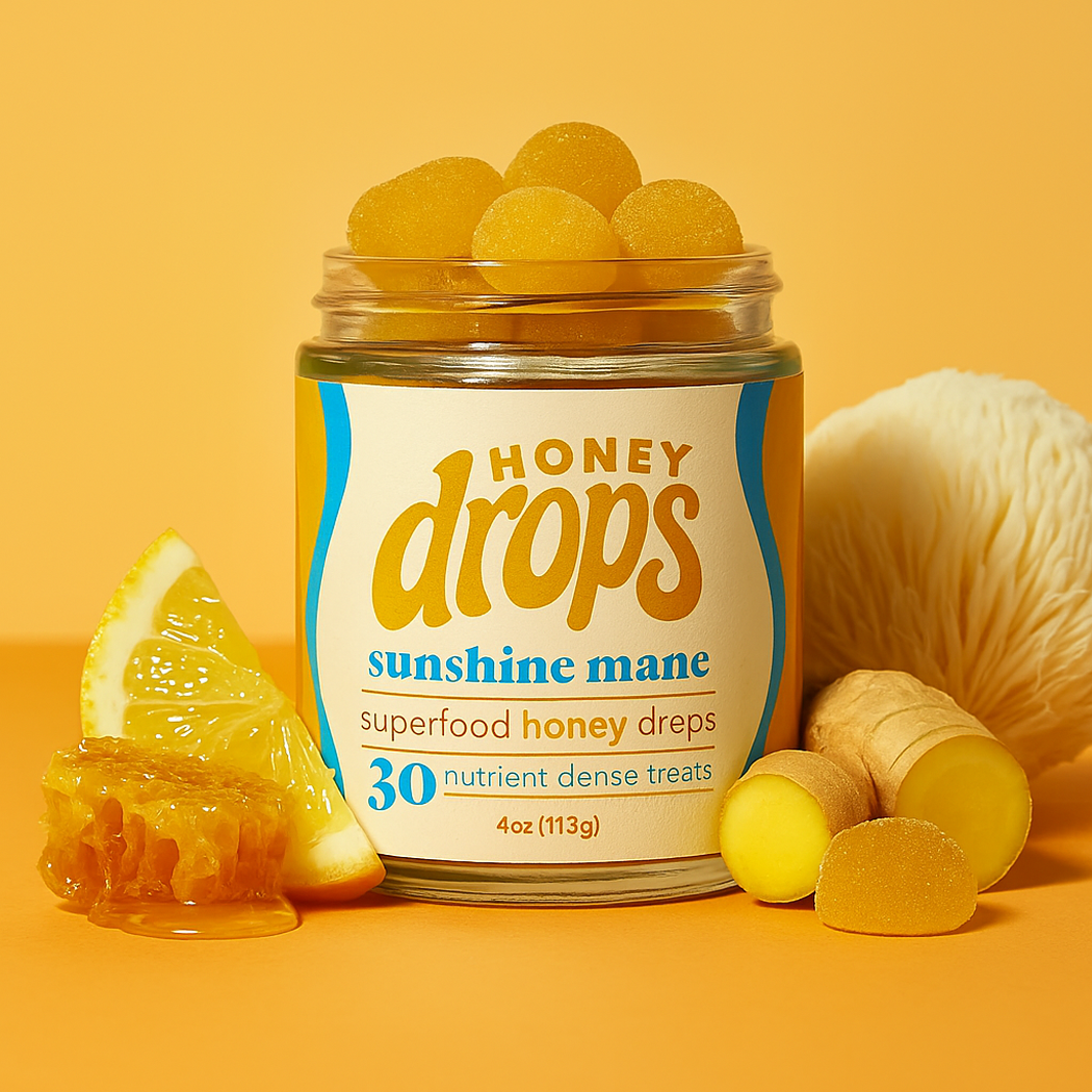 Sunshine Lion's Mane Mushroom Honey Gummy – deVINE Boston