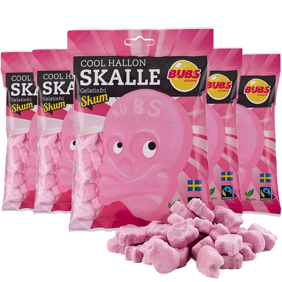 Cool Raspberry Skull Swedish Candy Gummies – devine