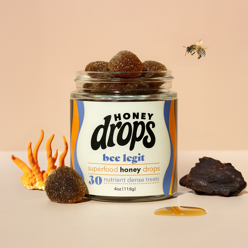 Bee Legit Shilajit & Mushroom Honey Gummy – deVINE Boston